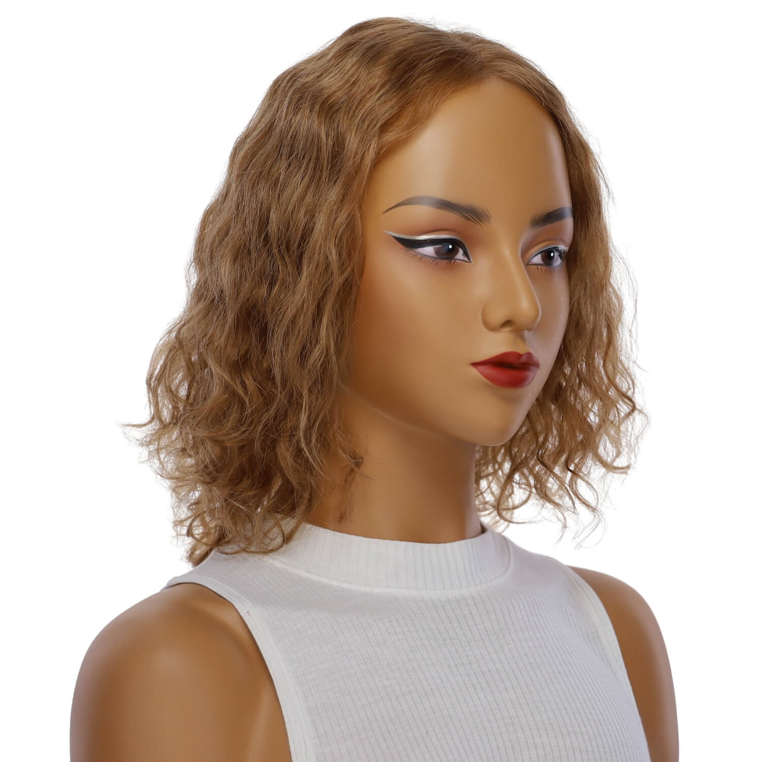 12" Divine Lace Top Topper Strawberry Blonde Wavy – Milano Wigs
