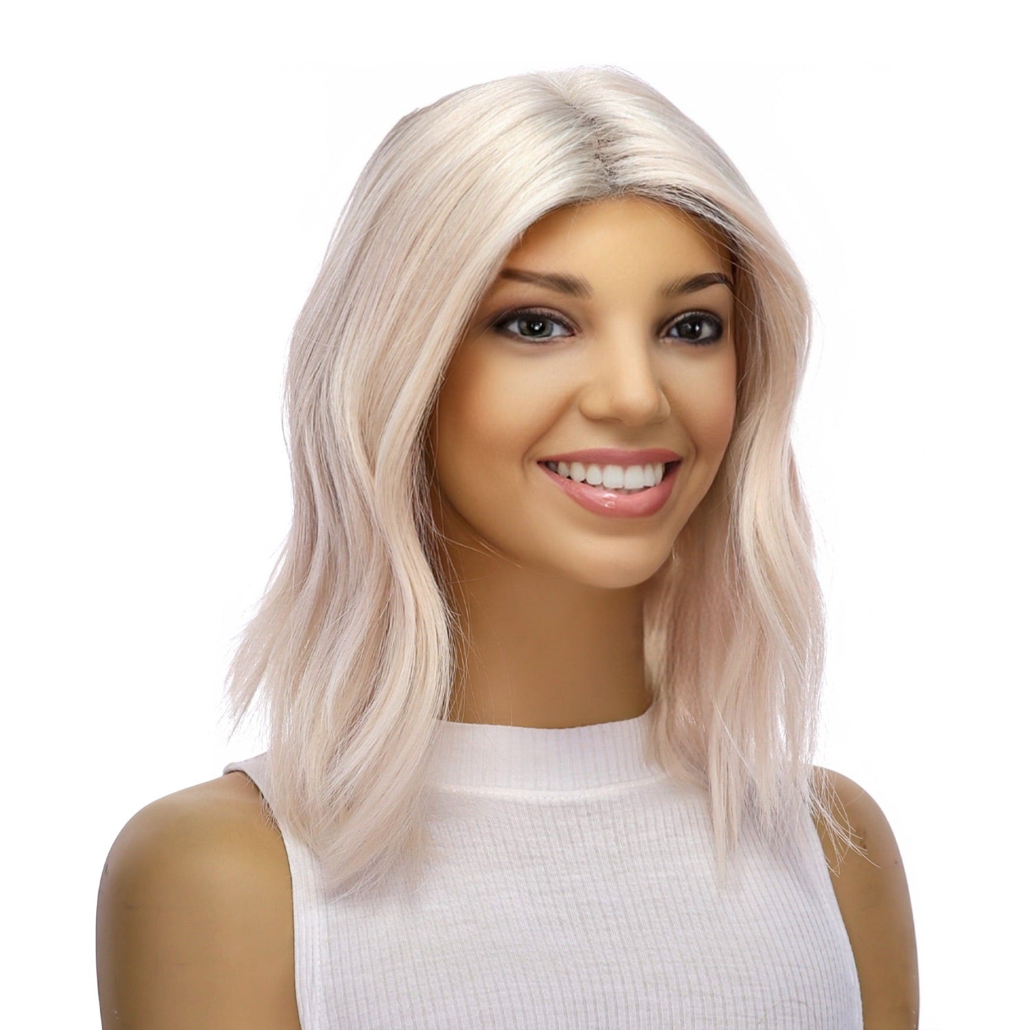 12" Divine Lace Top Wig Ice Blonde – Milano Wigs