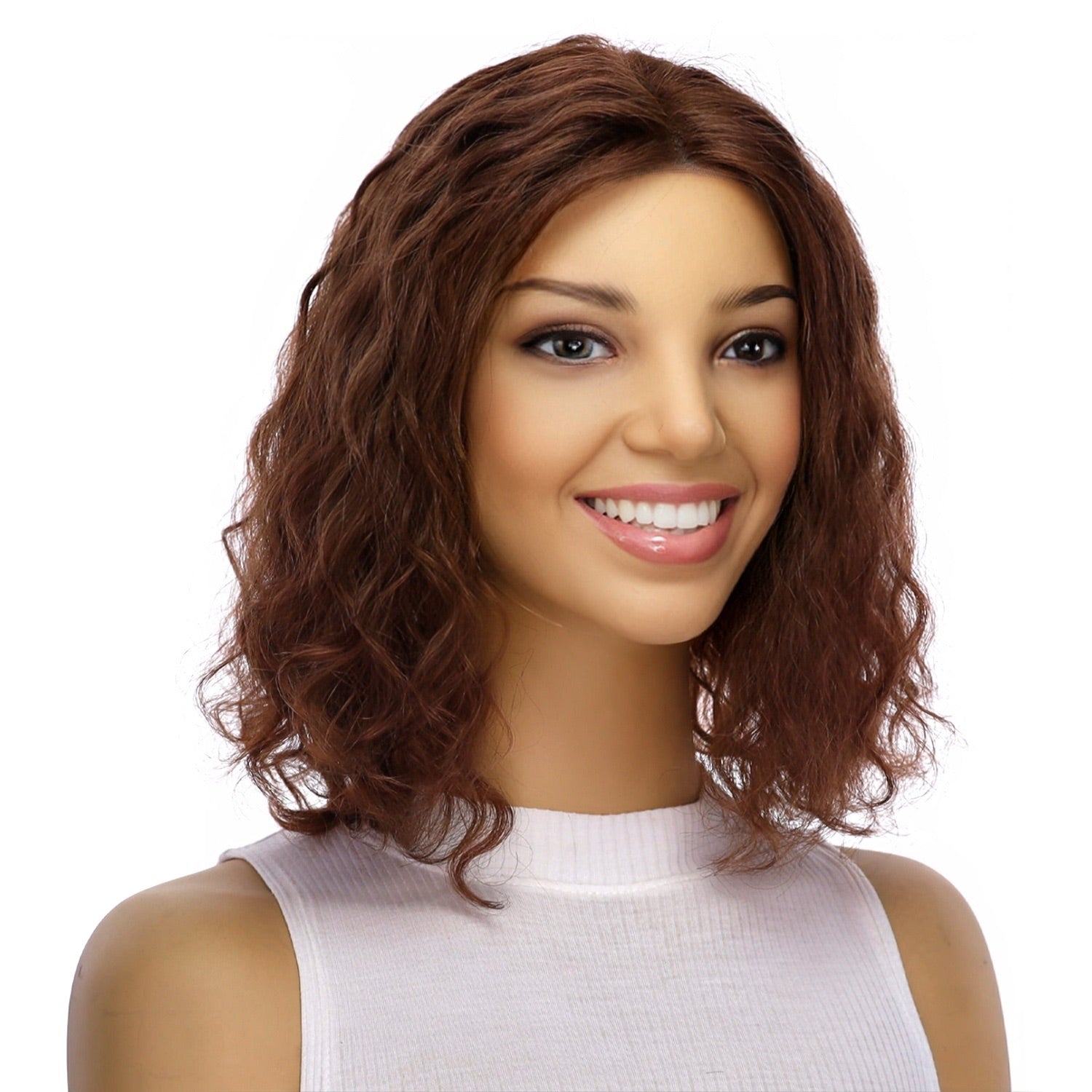 12" Divine Lace Top Topper Auburn Wavy – Milano Wigs