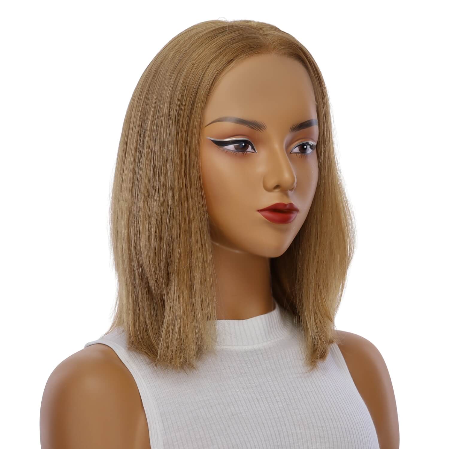 13" Luxe Bob Wig #14 Warm Dark Blonde – Milano Wigs