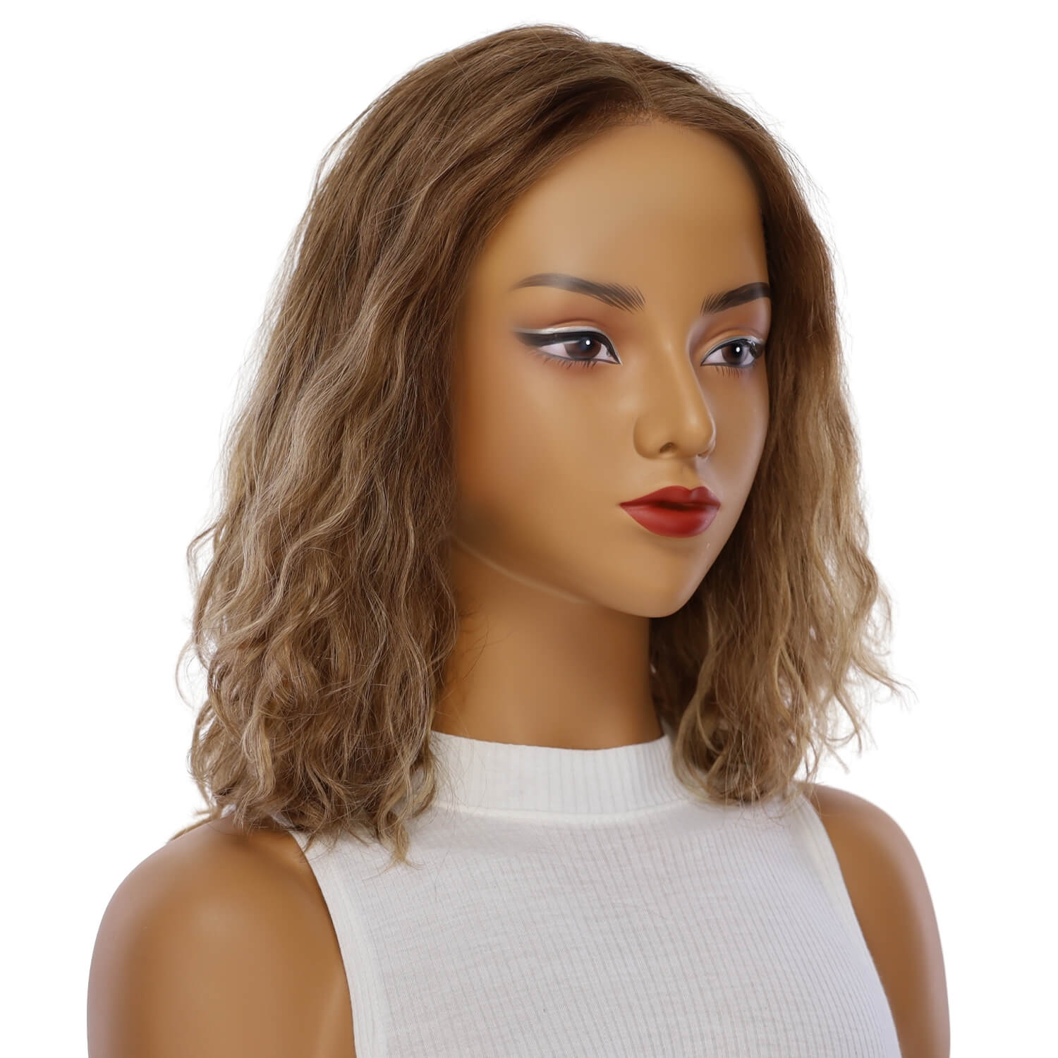 13" Victoria Wig Light Brown Babylight Wavy – Milano Wigs