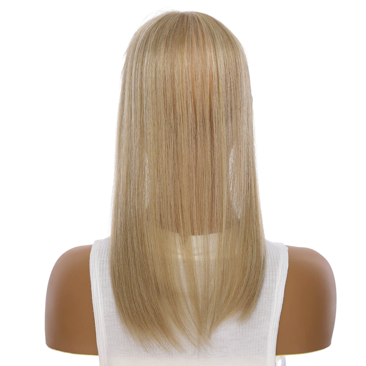 18" Topaz Lace Top Topper Ash Blonde w/ No Rooting