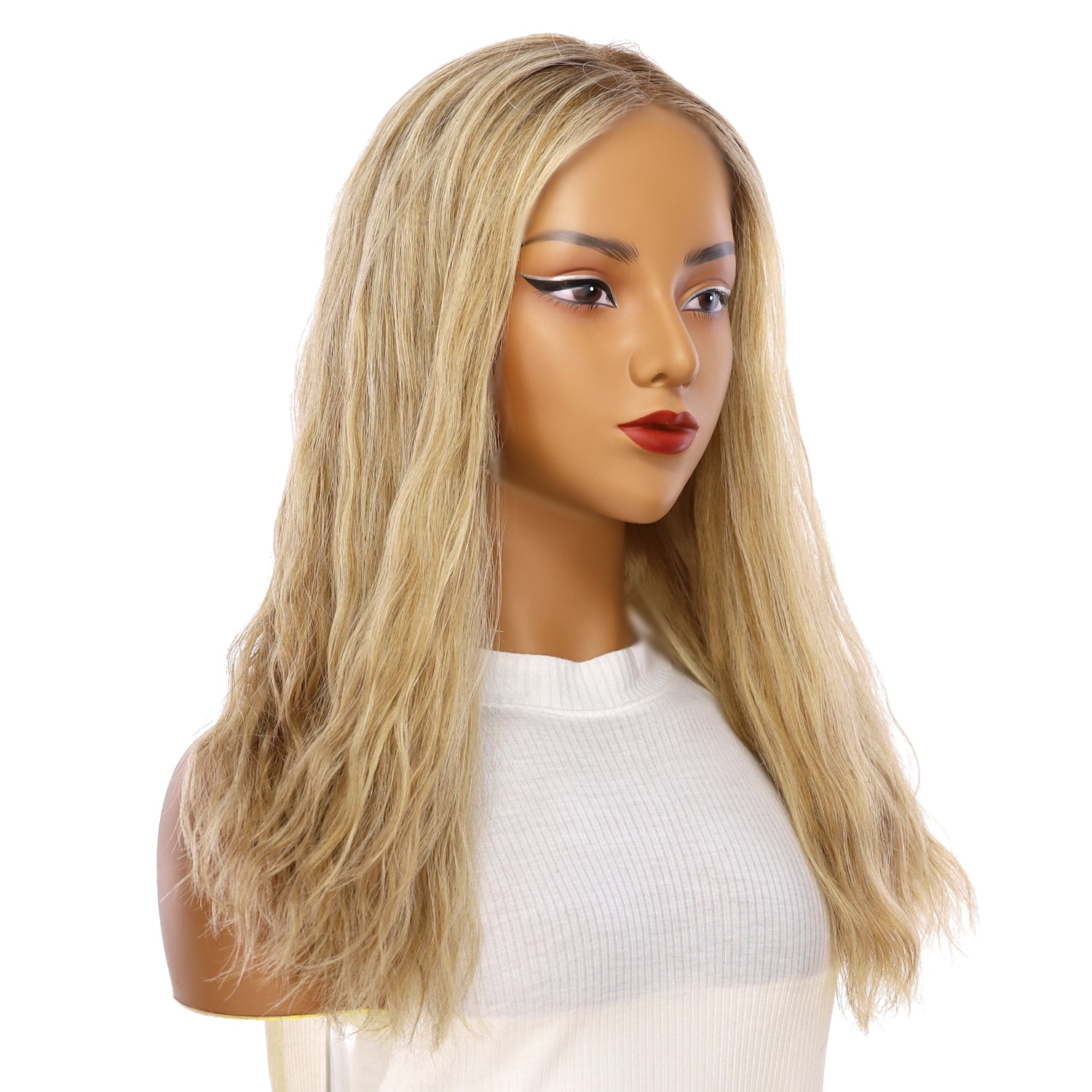 Laura 20" Lace Top Wig Ashy Blonde Wavy – Milano Wigs