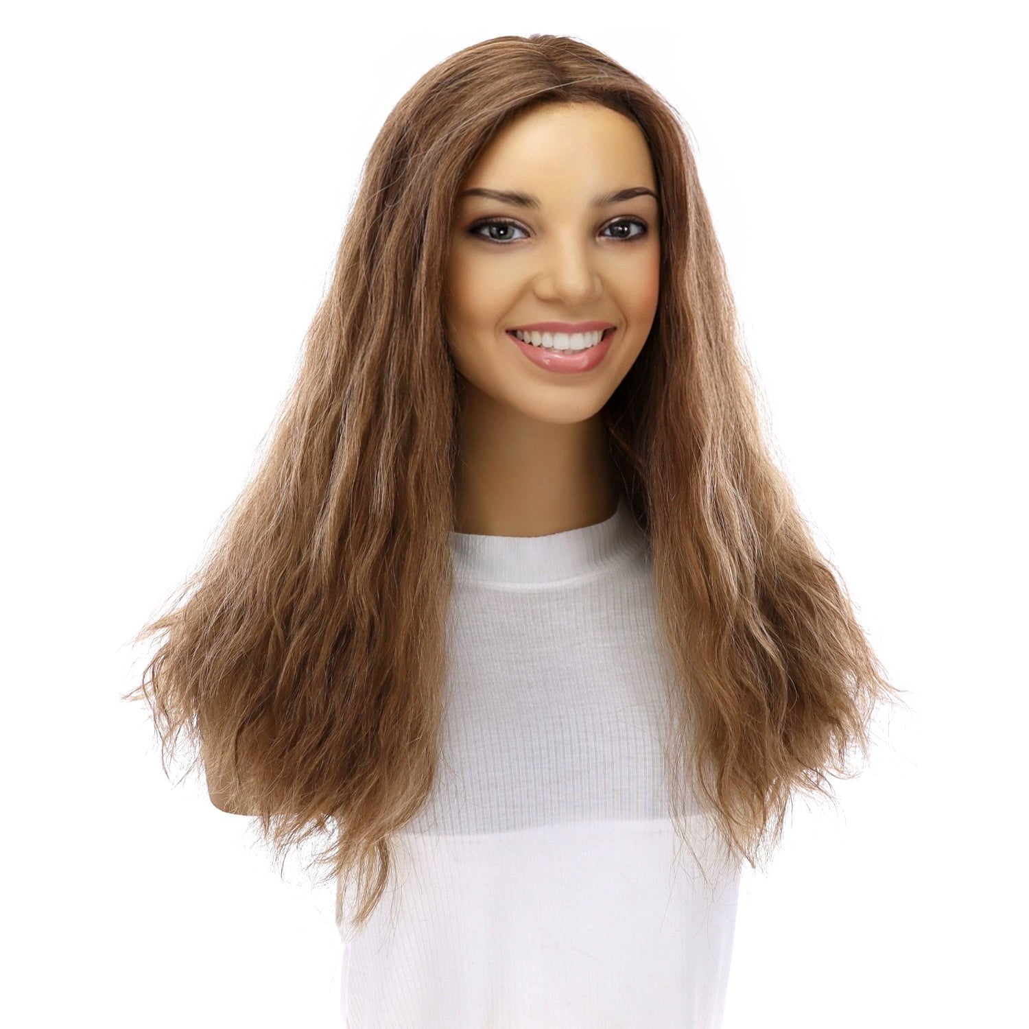 20" Lace Topper Light Brown Babylight Wavy – Milano Wigs