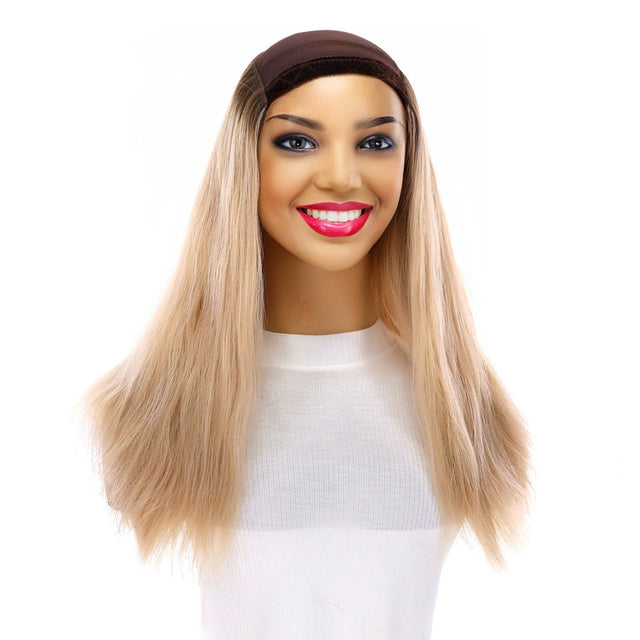 20" HatFall Wig Beige Blonde Wavy