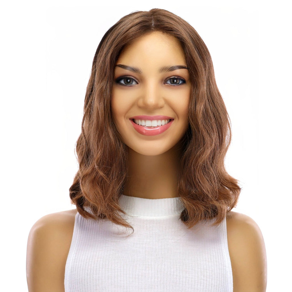 13" Luxe Bob Silk Top Wig #10 Neutral Light Brown Wavy