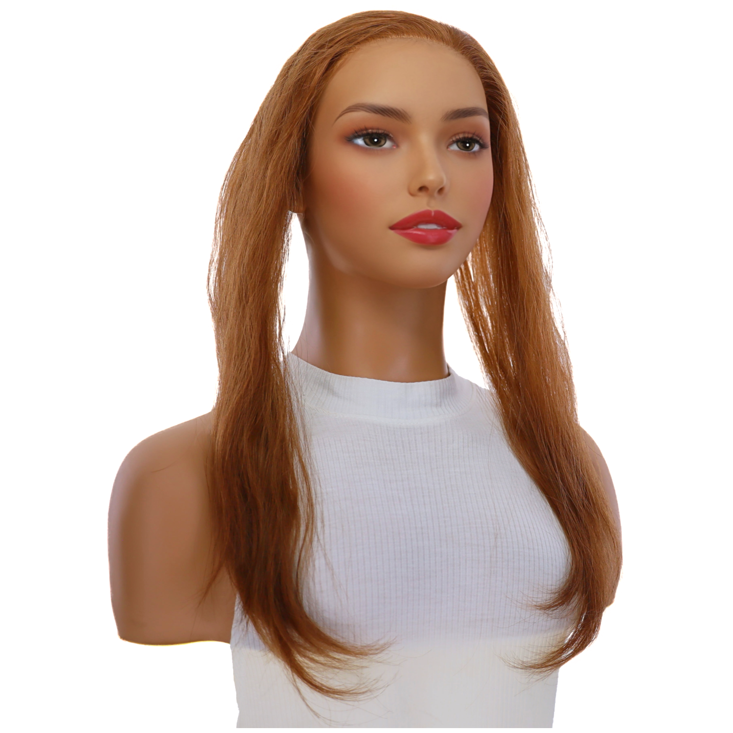 16" Hairline Topper #Copper Wavy