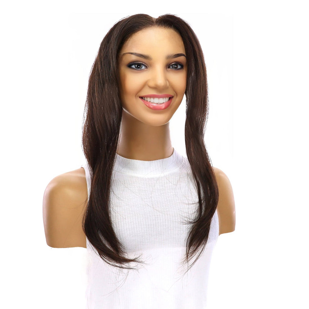 16" Hairline Topper #Dark Brown – Milano Collection Wigs