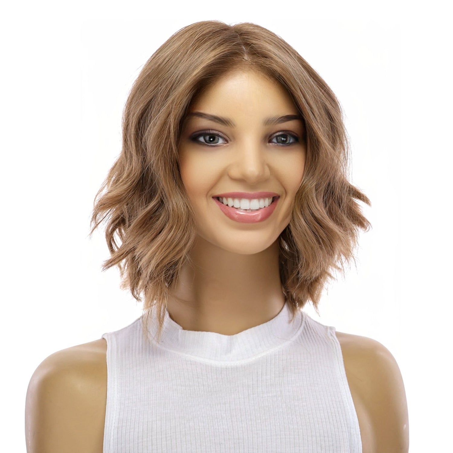 13" Luxe Bob Wig #12 Warm Light Brown – Milano Wigs