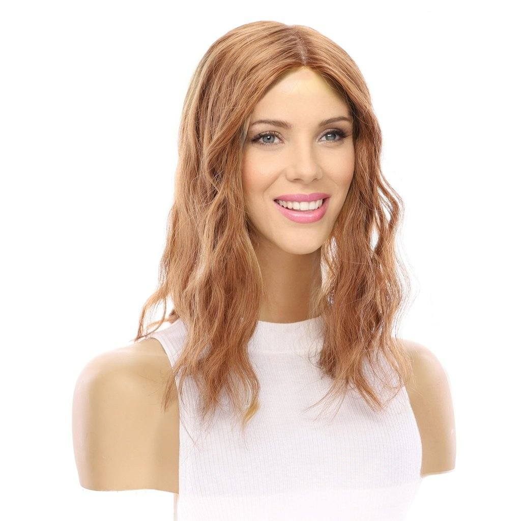 14" Topaz Lace Top Topper Copper Wavy